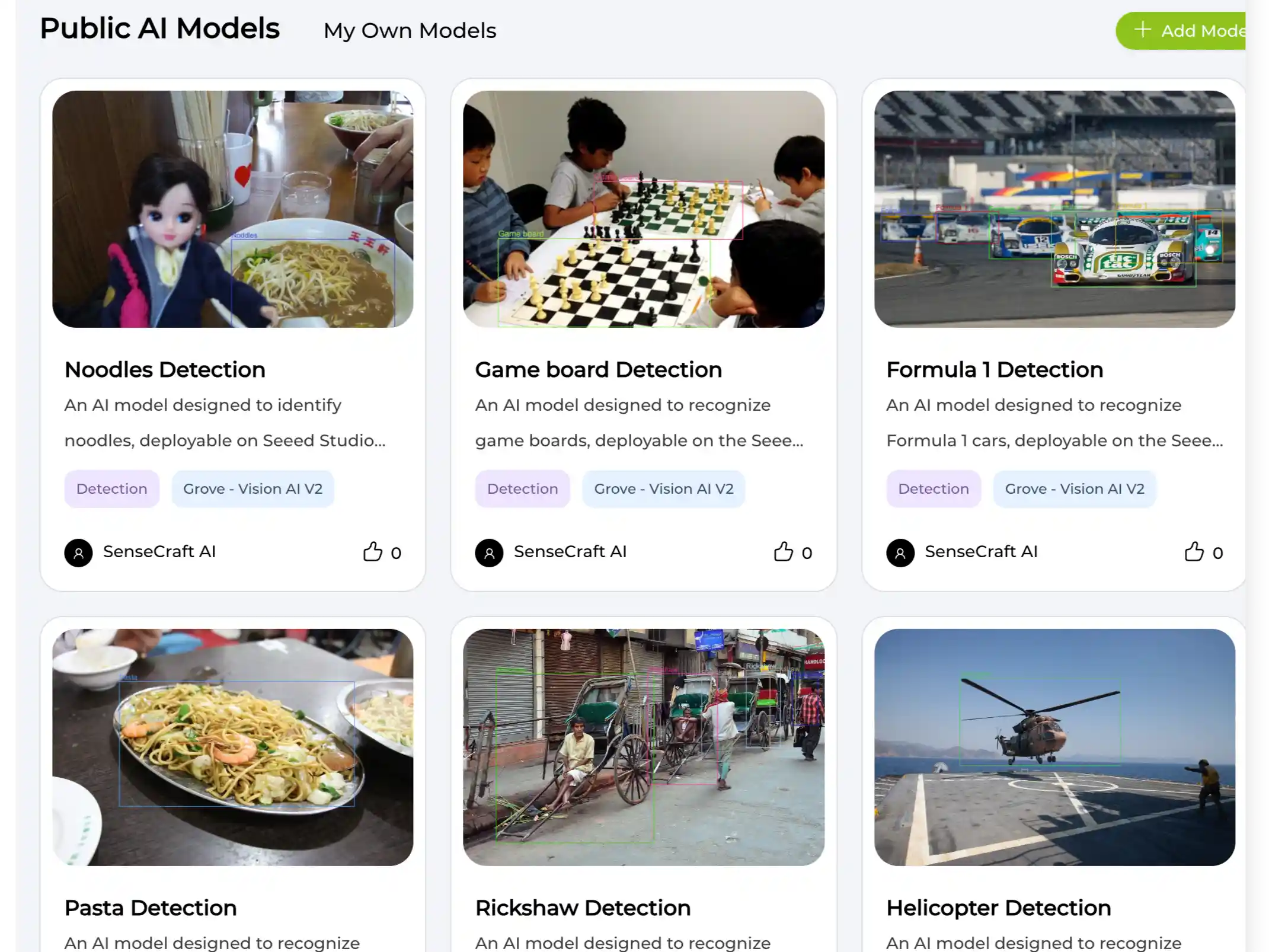 Using a model for Grove Vision AI V2 | Seeed Studio Wiki