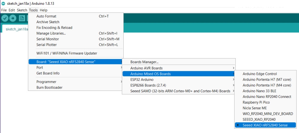 Getting Started with Seeed Studio XIAO nRF52840 (Sense) - Seeed Wiki