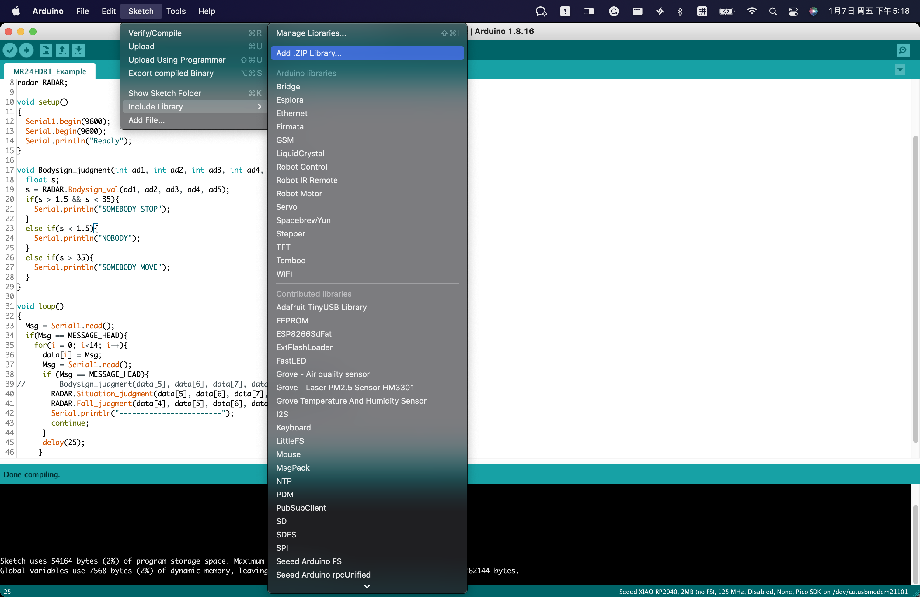 mmWave Fall Detection Sensor - Seeed Wiki