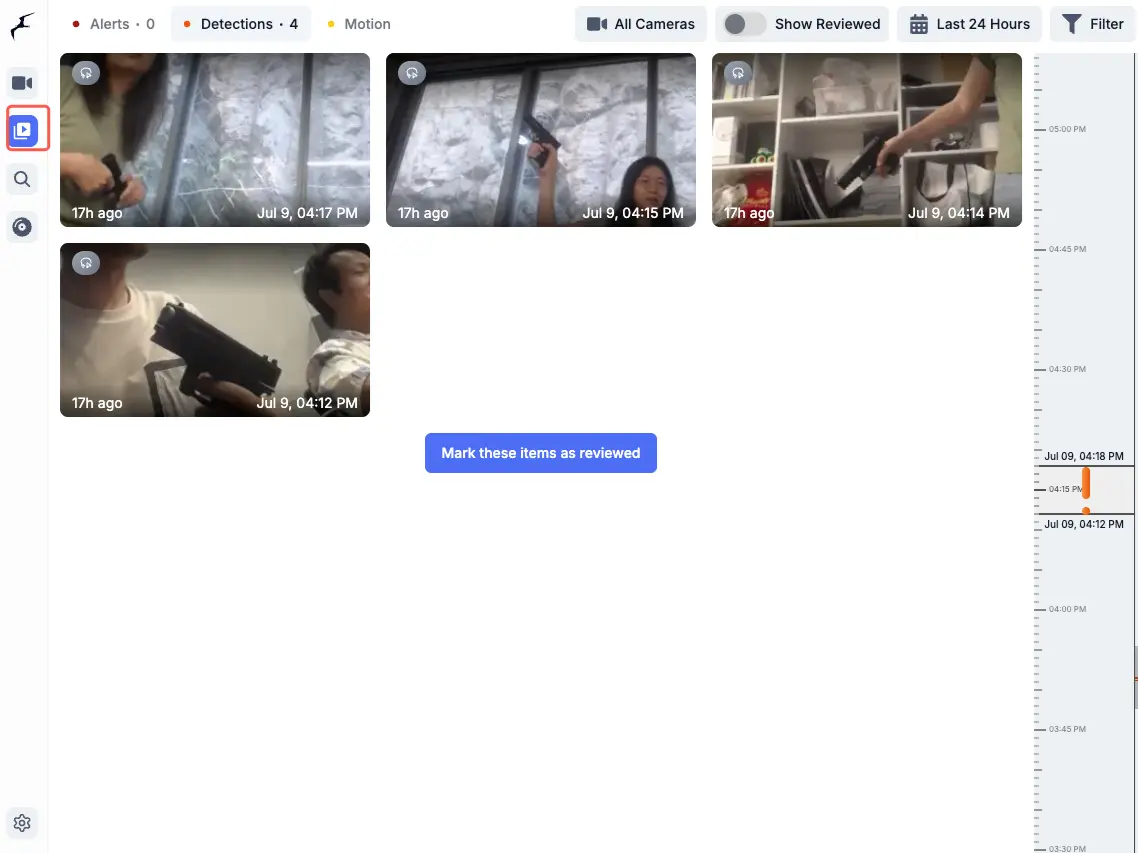 Detección de armas con Frigate NVR en R2000 | Seeed Studio Wiki